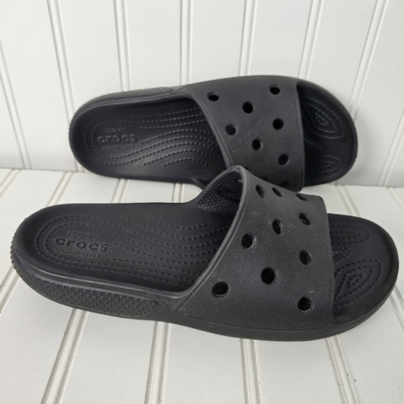 CROCS | Shoes | Crocs Classic Sandals Womens Size W7 Black | Poshmark